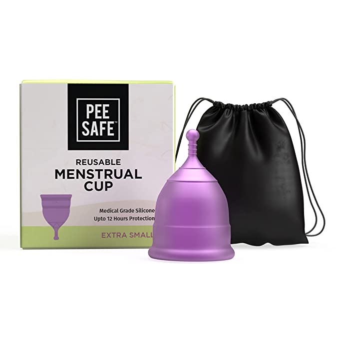 Pee Safe Reusable Menstrual Cup with Medical Grade Silcone for Women ...