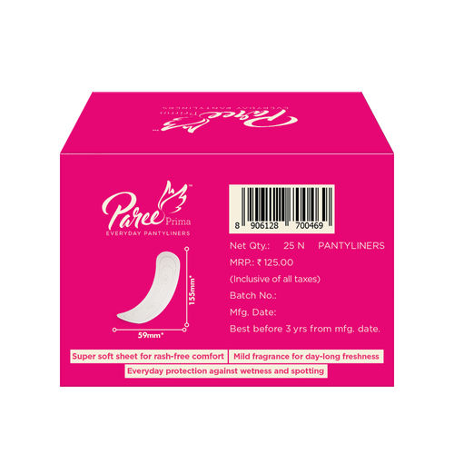 Paree Prima Pantyliners - Pack of 25 - Buy Paree Prima Pantyliners ...
