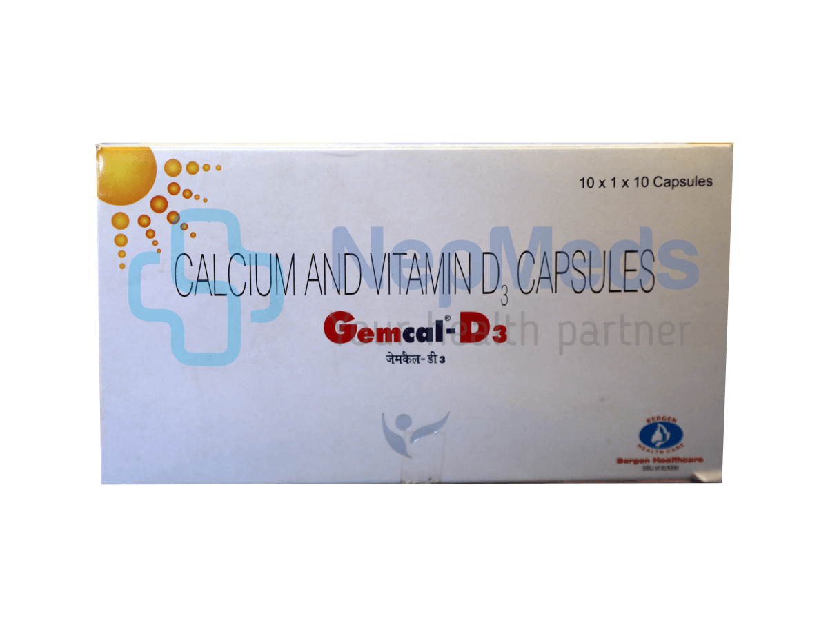 Gemcal-D3 CAPSULES - Buy Gemcal-D3 CAPSULES at Best Price in NepMeds