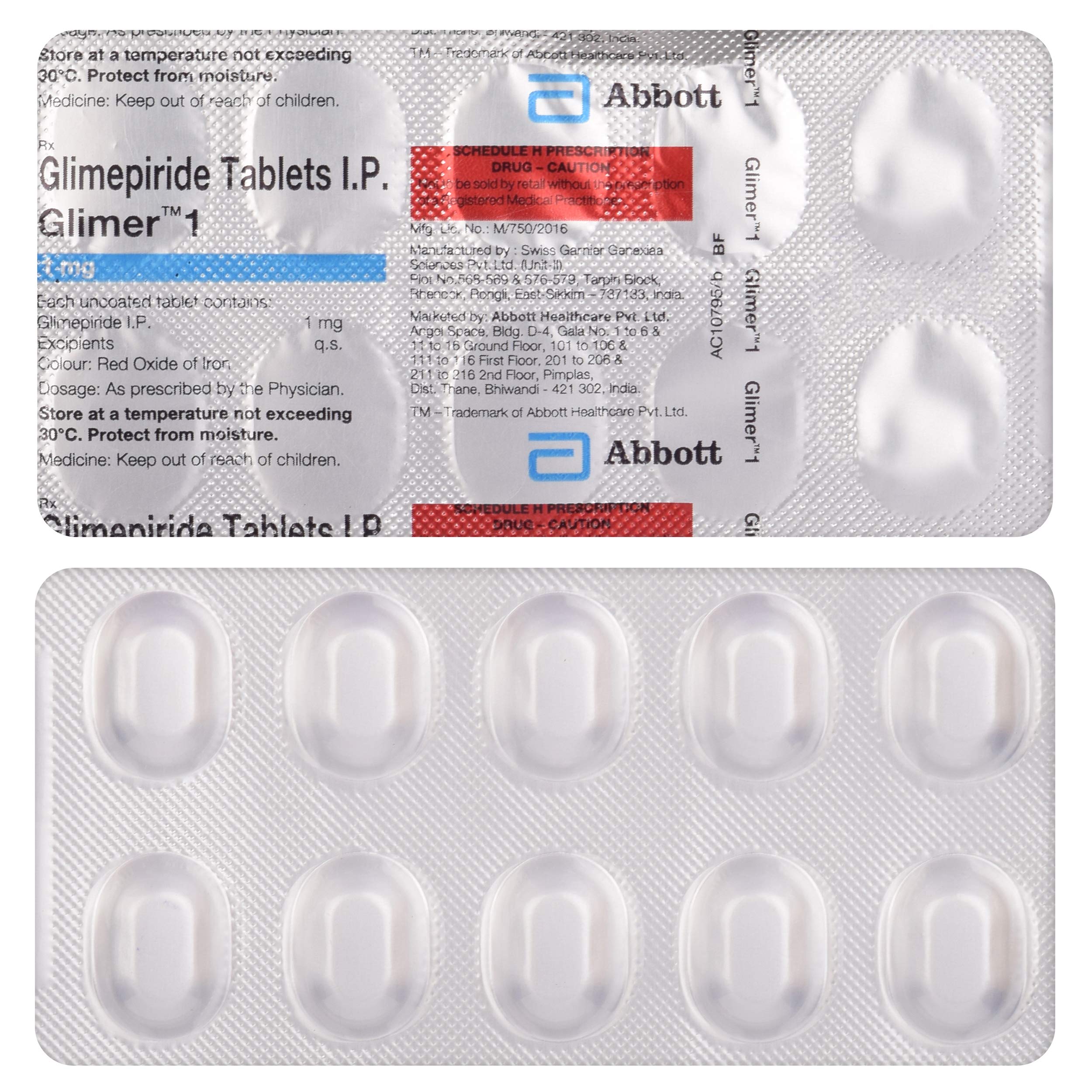 Glimer 1mg Tab - Buy Glimer 1mg Tab at Best Price in NepMeds