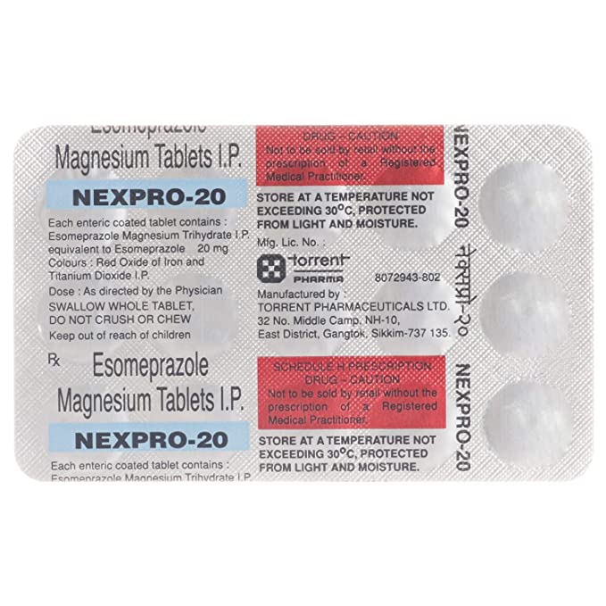 Nexpro 20mg Tab - Buy Nexpro 20mg Tab at Best Price in NepMeds