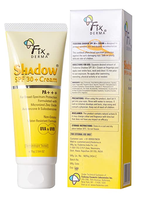 Fixderma Shadow SPF 30 gel-75g - Buy Fixderma Shadow SPF 30 gel-75g at ...