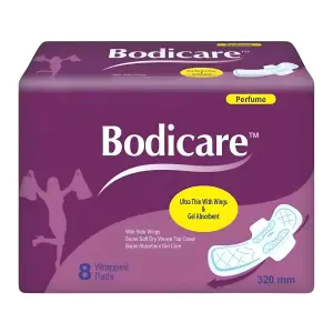 Bodicare Sanitary Napkin Ultra Thin With Wings & Gel Absorbent 320 mm 8 ...