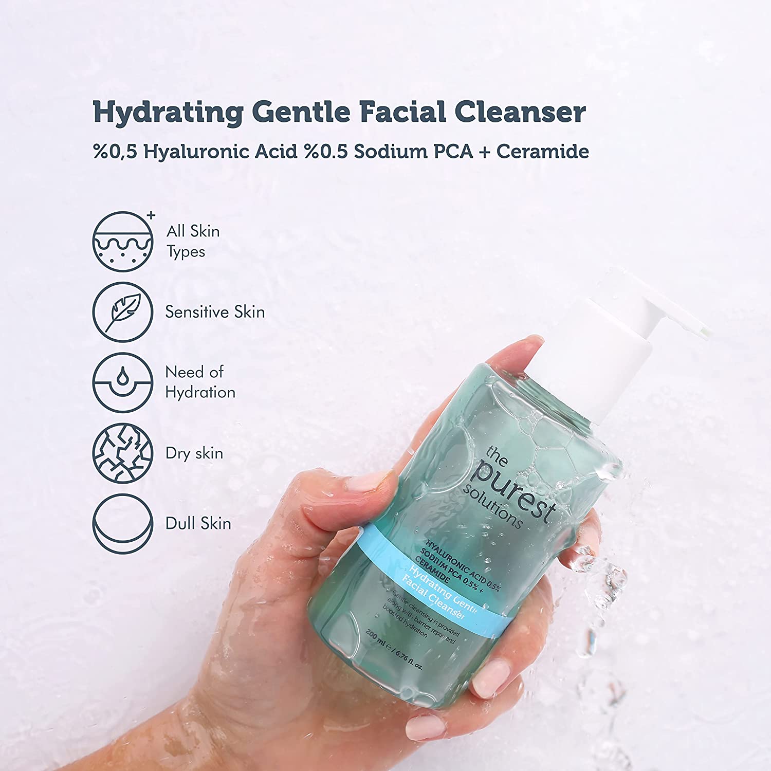 The Purest Solutions Hydrating Gentle Facial Cleanser with (0.5% ...