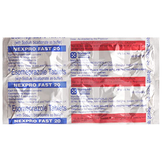 Nexpro Fast 20mg Tab - Buy Nexpro Fast 20mg Tab at Best Price in NepMeds